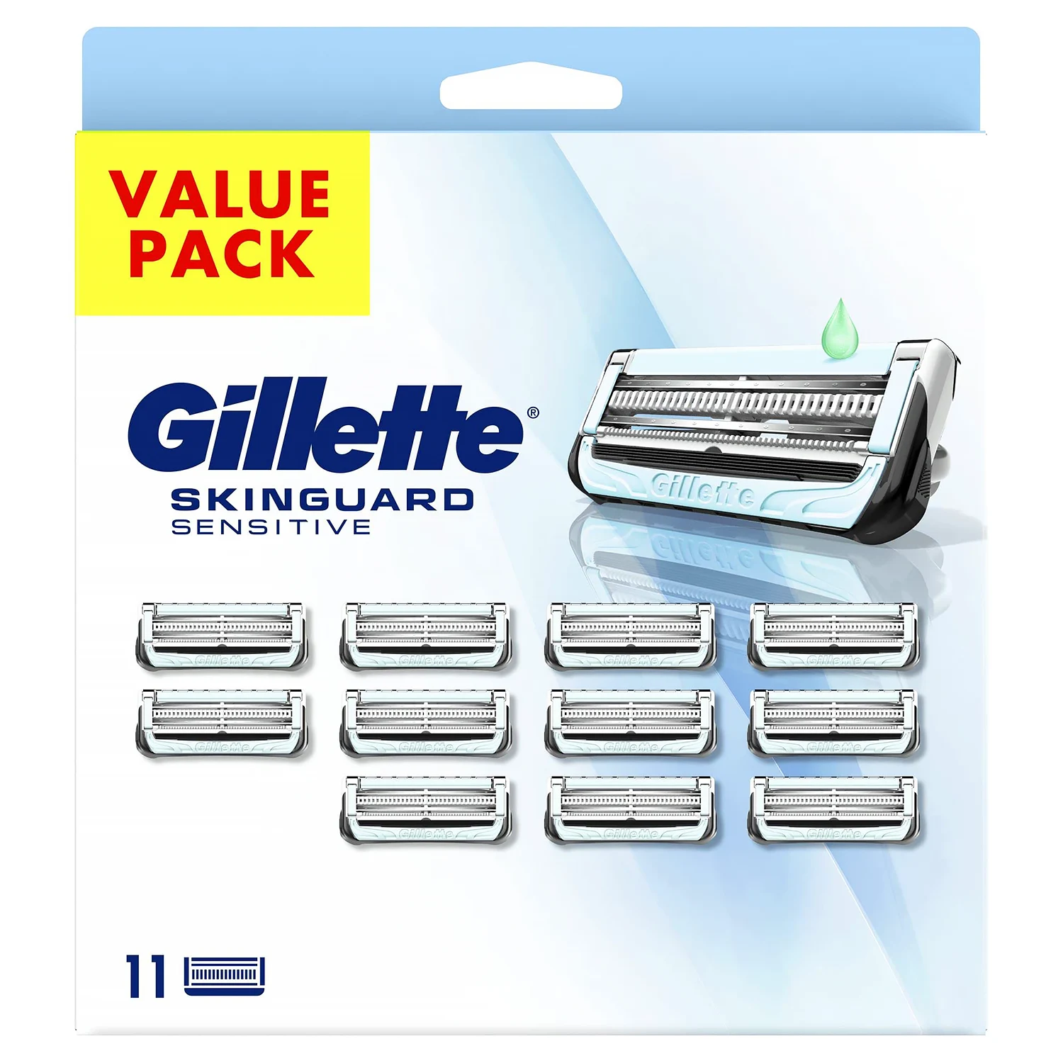 Gillette SkinGuard Sensitive Scheermesjes - 11 Navulmesjes - Farcela.nl